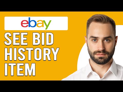 How To See Bid History eBay Item (How To Find/Check Bid History On eBay Item)