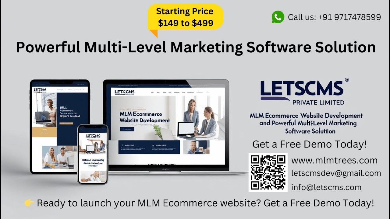 MLM Ecommerce Website Development | Powerful Multi-Level Marketing Software Solution - LETSCMS Pvt