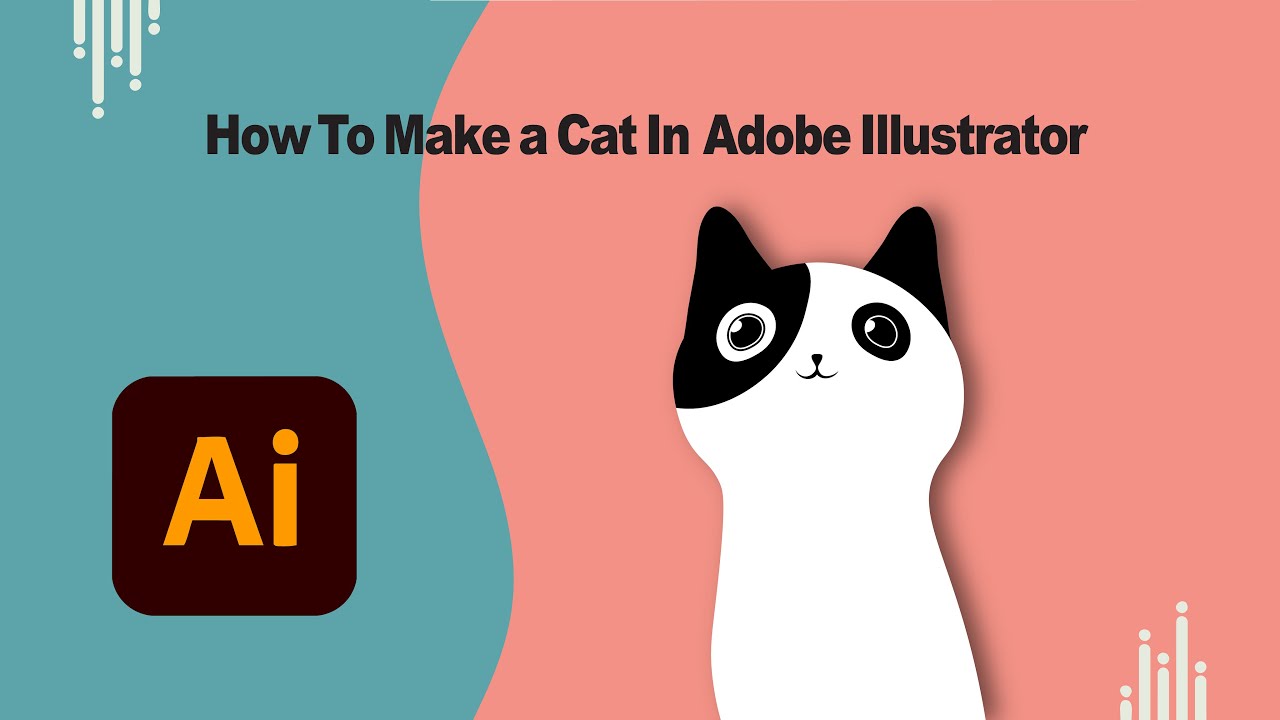 Vector Cat in Illustrator (Timelapse)⚡