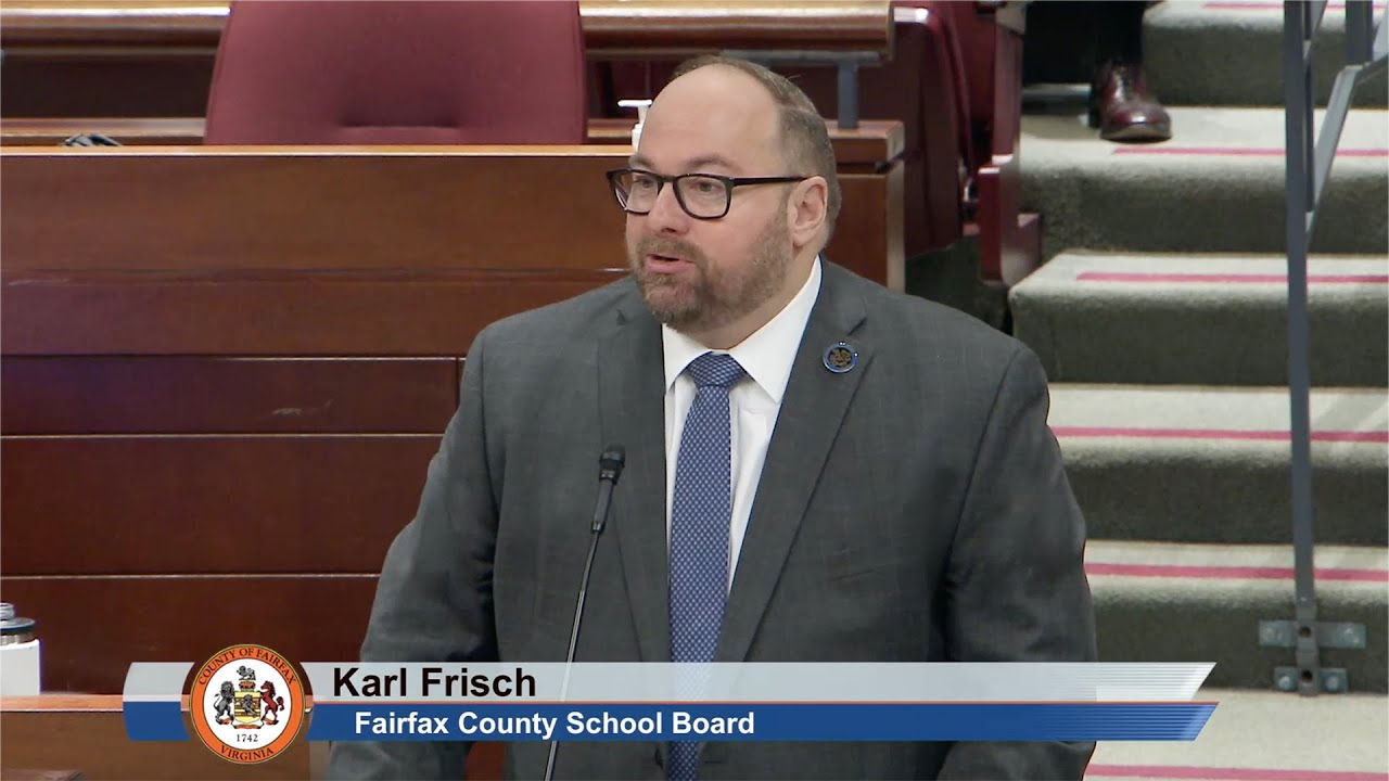 Video: Fairfax County School Board Chair Karl Frisch Encourages ...
