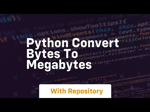 python convert bytes to megabytes