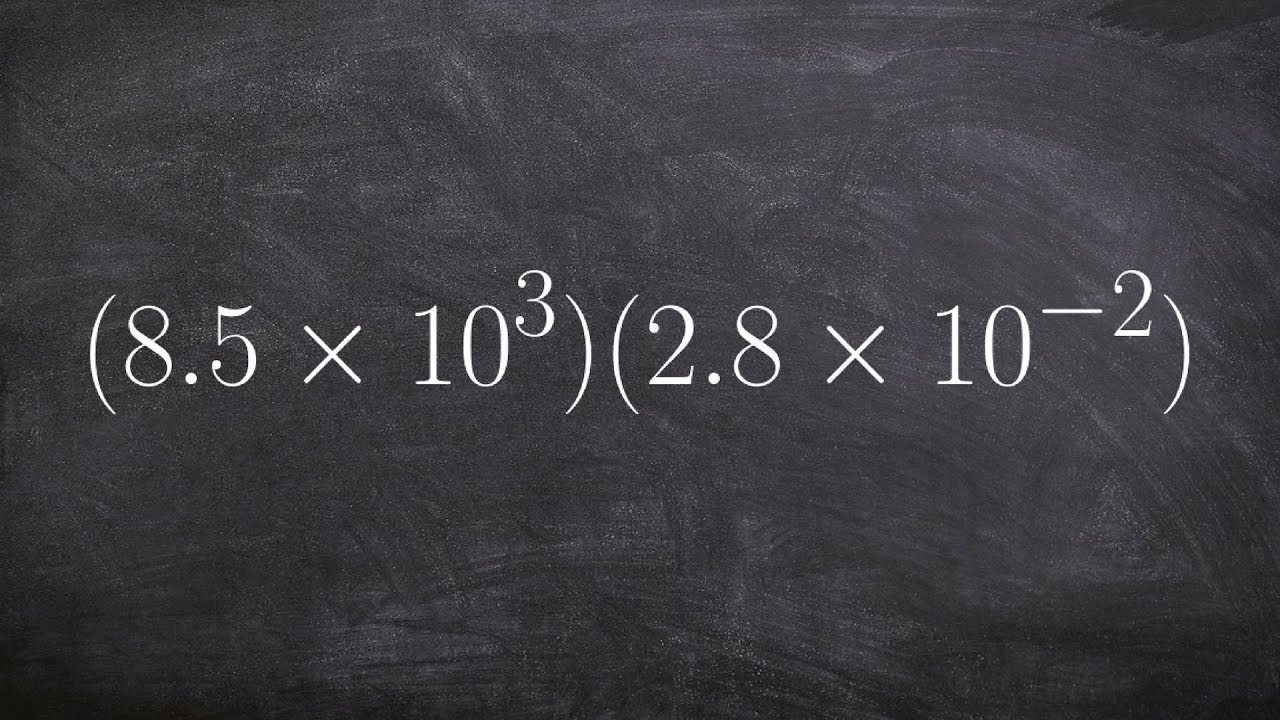 Multiplying numbers in scientific notation