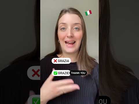Thank you in Italian #language #italianway #pronunciation