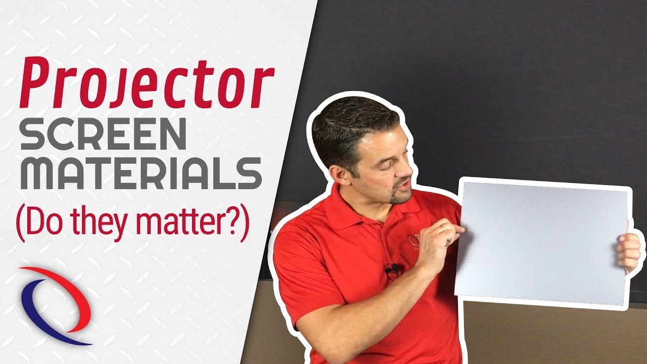 Does the Projector Screen Material Really Matter? | Tech Tip Tuesday