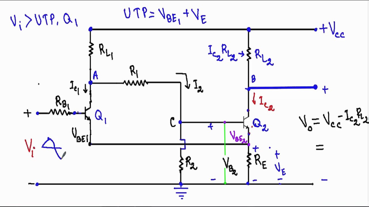 Transistor Schmitt Trigger Circuit (with simulation)