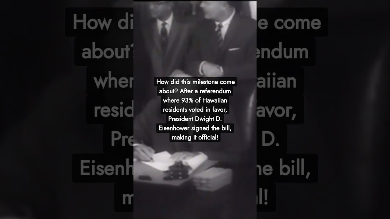 On This Day: August 21, 1959 - Hawaii Joins the U.S. as the 50th State!