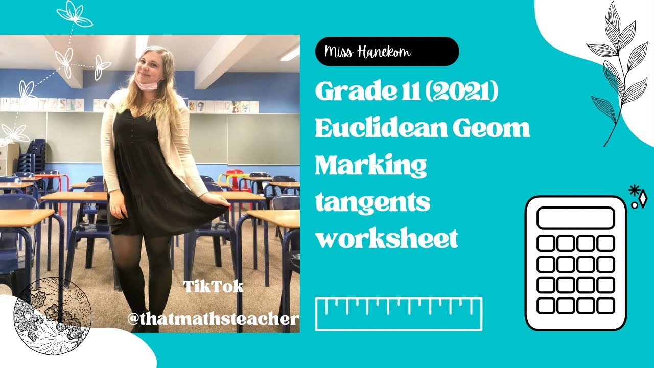 Grade 11 Euclidean Geometry: Marking tangents worksheet