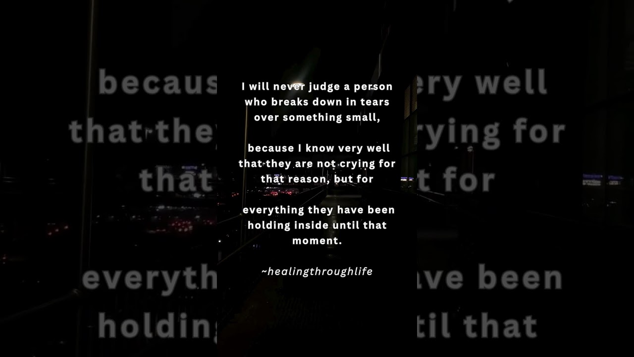 It’s never about what they’re crying for—it’s about everything they’ve held in.