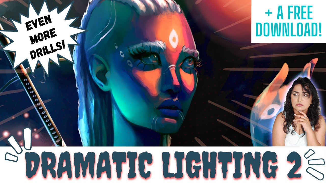 How To Paint DRAMATIC LIGHTING In PORTRAITS 2 🌟Tips On Painting An APPEALING SECONDARY Light!