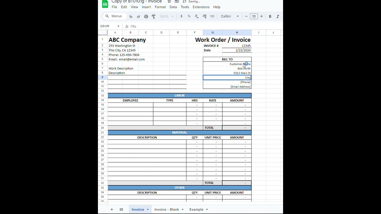 Google Sheets Invoice Template Tutorial | Silent Walkthrough