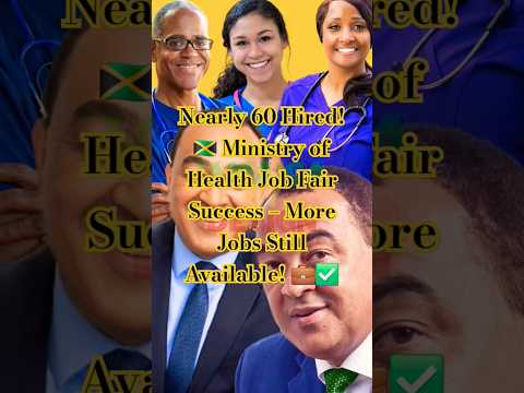 Nearly 60 Hired! 🇯🇲 Ministry of Health Job Fair Success – More Jobs Still Available! #health #job