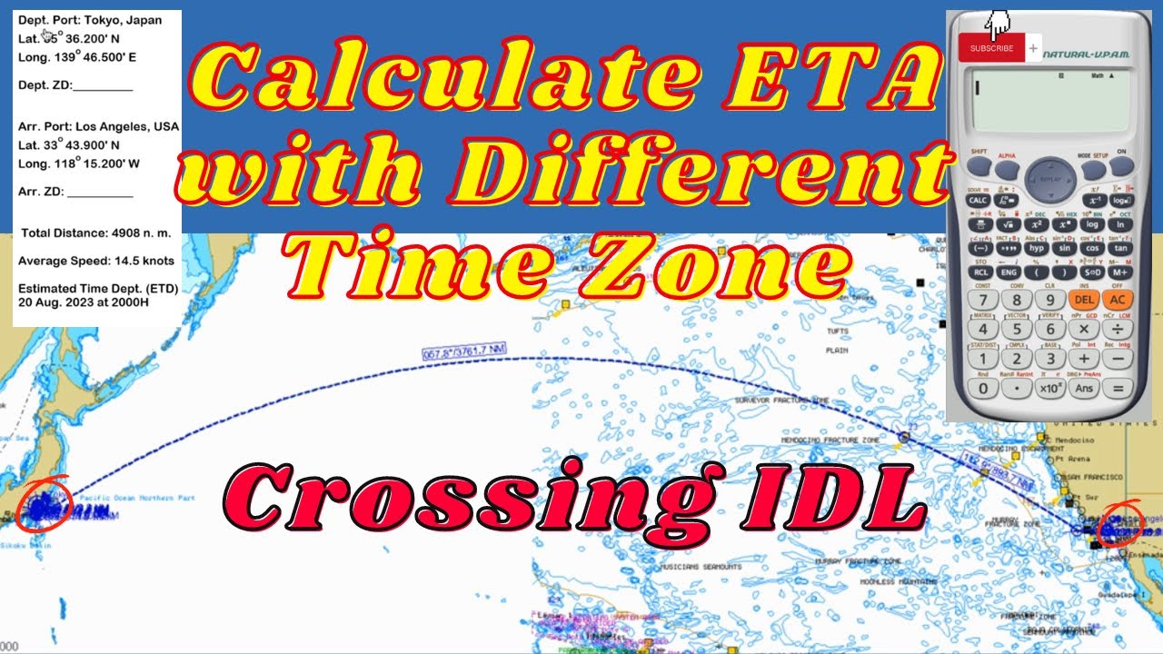 How to determine ship's ETA II Calculate Steaming Time II Convert Local Time to GMT & Vice Versa