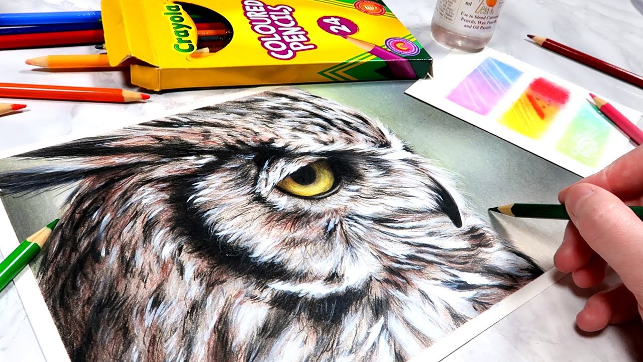 DRAWING WITH CRAYOLA PENCILS! Create EPIC Art with CHEAP Supplies