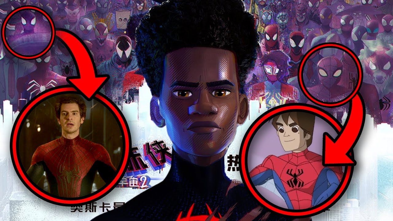 40 SPIDERMAN CAMEOS Spotted in Across the Spider Verse Poster!