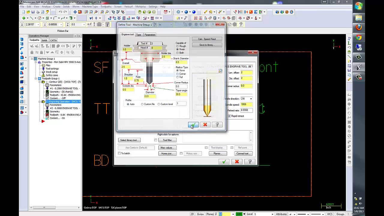 0005 True Type Font Engraving