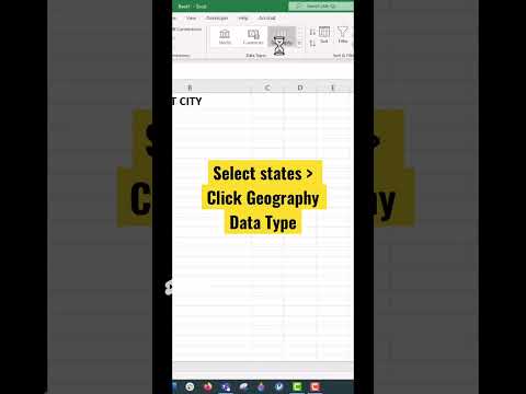 Find the Largest Cities from Every State? 🔥[EXCEL TIPS!] #shortsfeed