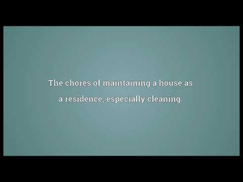 Housekeeping Meaning | Wordogram