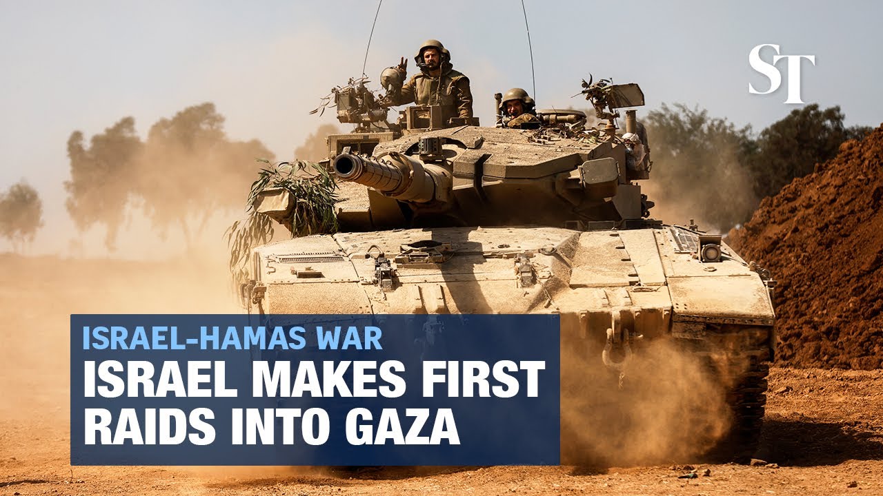 Israel makes first raids into Gaza