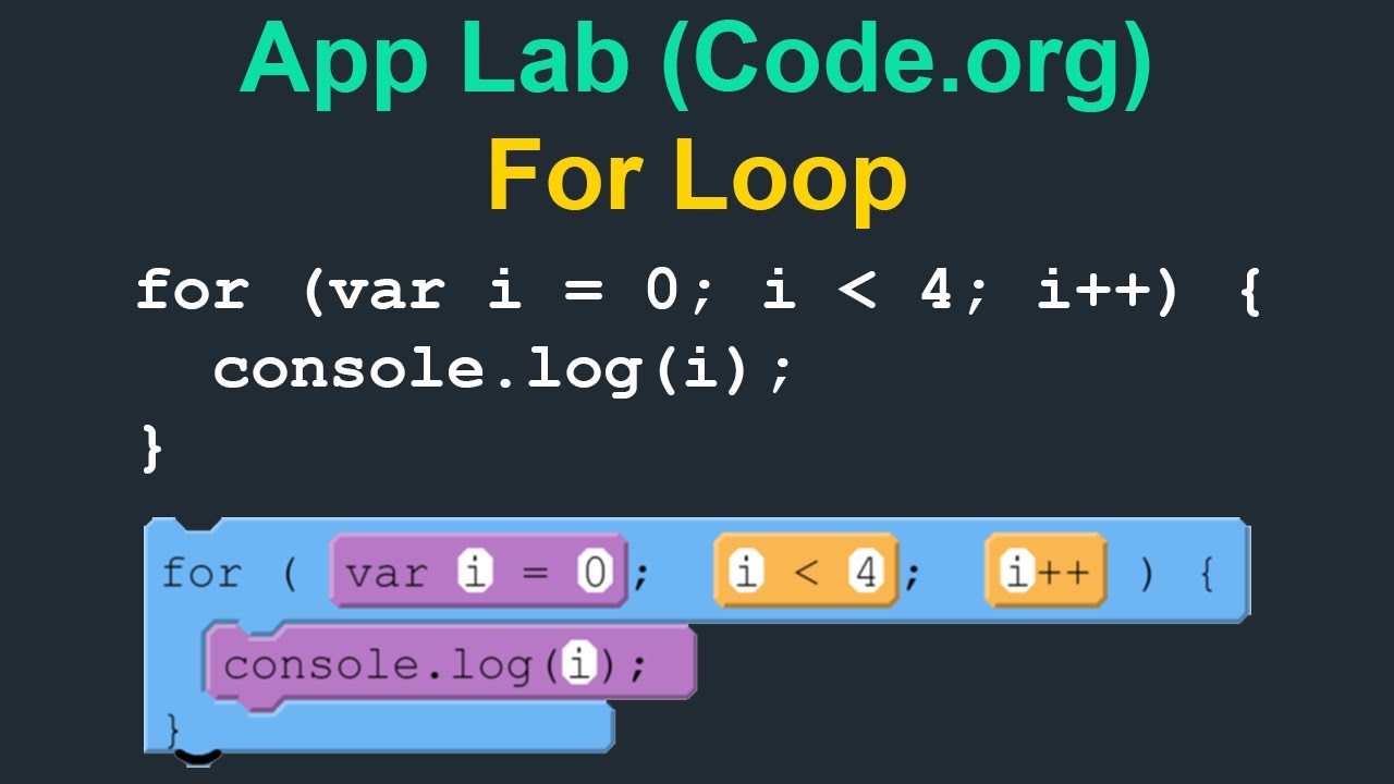 For Loop - App Lab (Code.org)