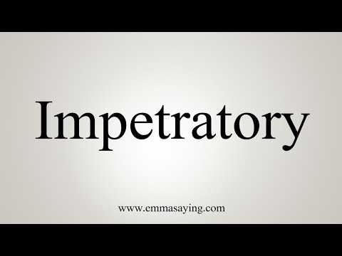 How To Say Impetratory