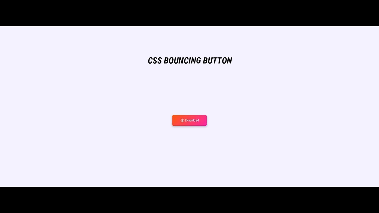CSS BOUNCING BUTTON  #frontend #css #html #coding #design