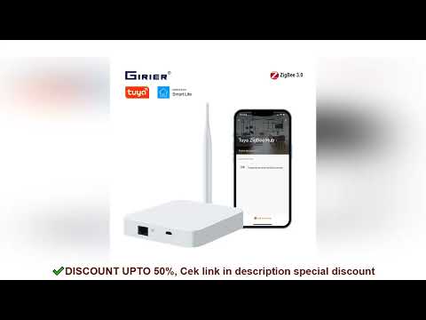 REVIEW GIRIER Tuya ZigBee Gateway Hub with Antenna Smart Gateway Bridge Wired Mesh Hub for Home Auto