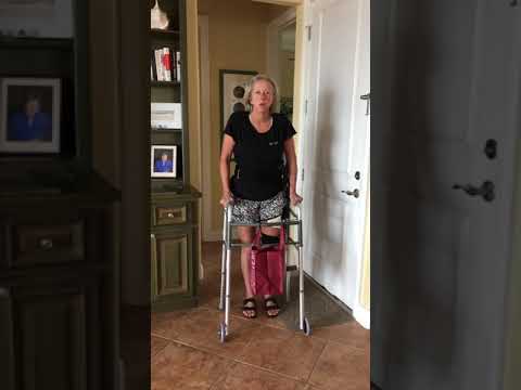 Left Hip Labral repair and Gluteal Medius Tendon Part 2 Post Op Day 2