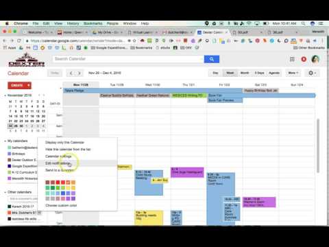 Notifications for a Shared Calendar