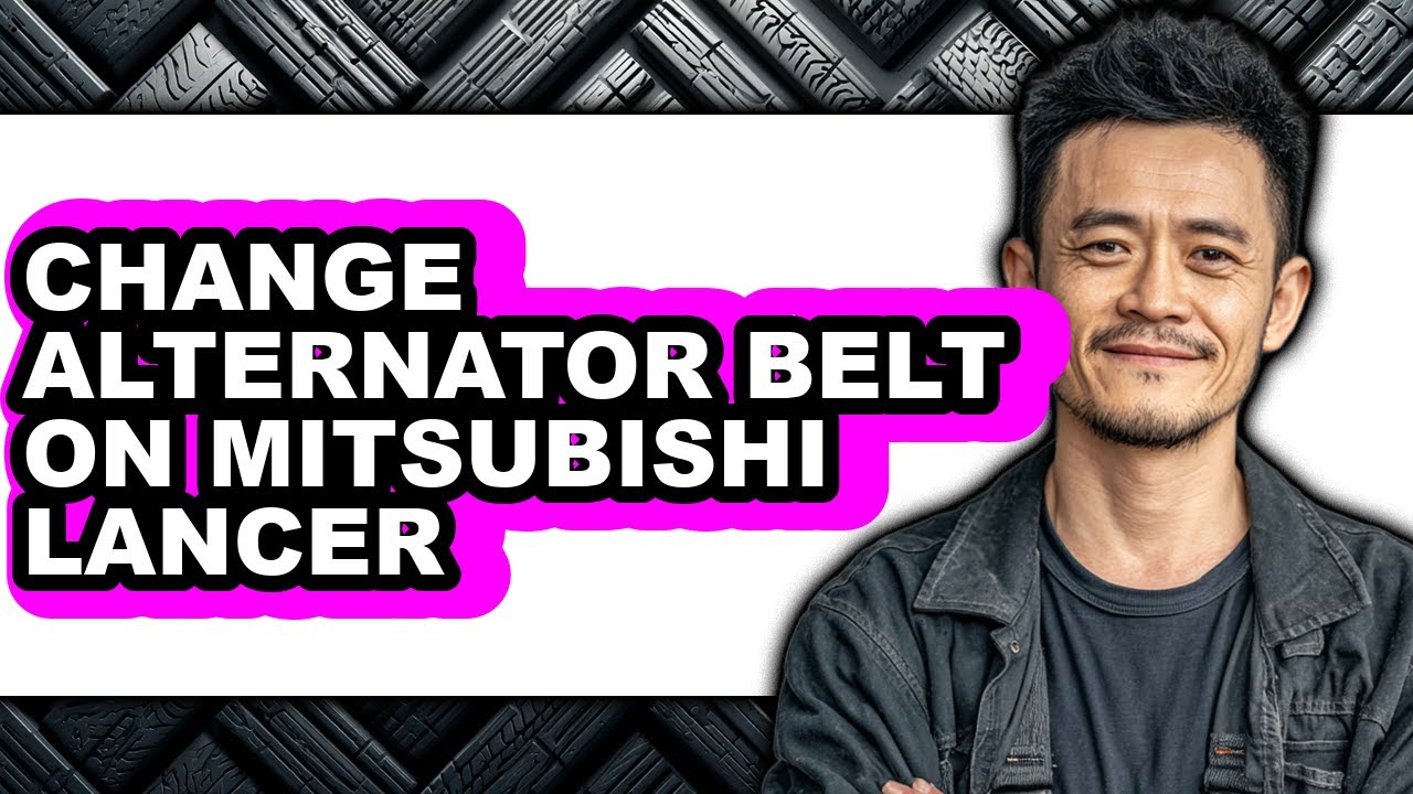 How to Change Alternator Belt on Mitsubishi Lancer (updated)