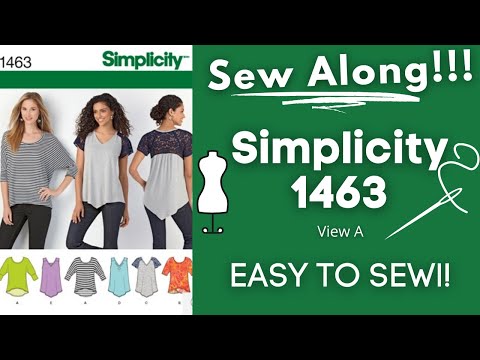 SEW WITH ME: SIMPLICITY 1463 VIEW A: SEW AN EASY TO SEW KNIT TOP