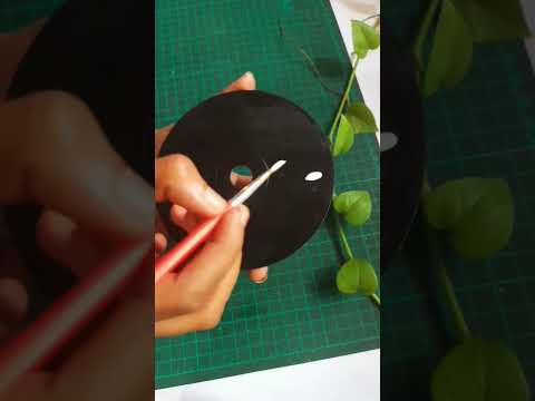 Easy CD painting ideas | Aesthetic craft ideas | Reuse old CDs