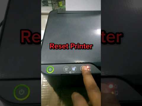 How to Fix Epson L3210 L3110 Printer Red light Blinking|Reset#Shorts#shortsvideo2023
