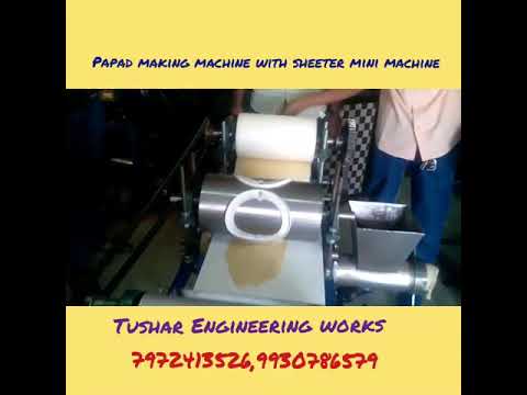 Papad Making Machine - Papad Machine Latest Price, Manufacturers ...