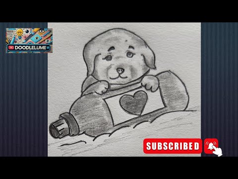 How to draw easy cute dog 🐶|Easy drawing ideas|A cute dog step by step #easydrawing #art #howtodraw