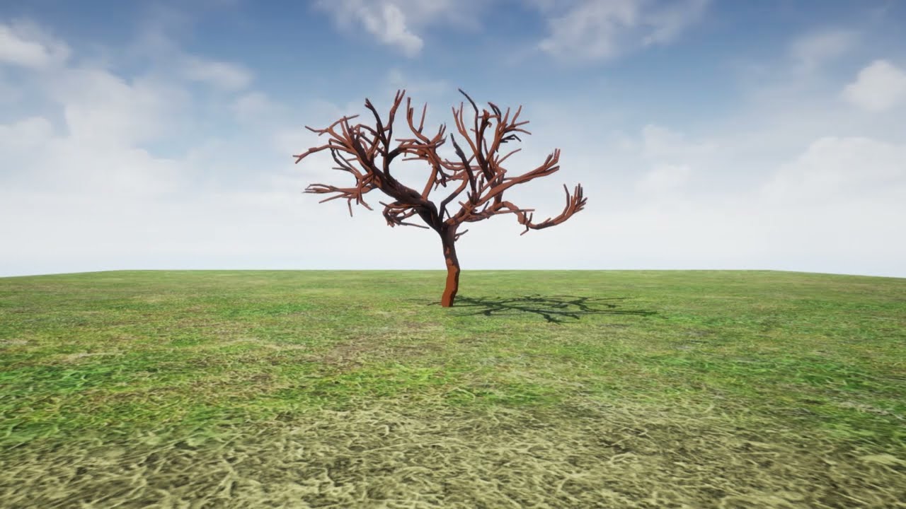 Space Colonization Algorithm Tree Growth Timelapse