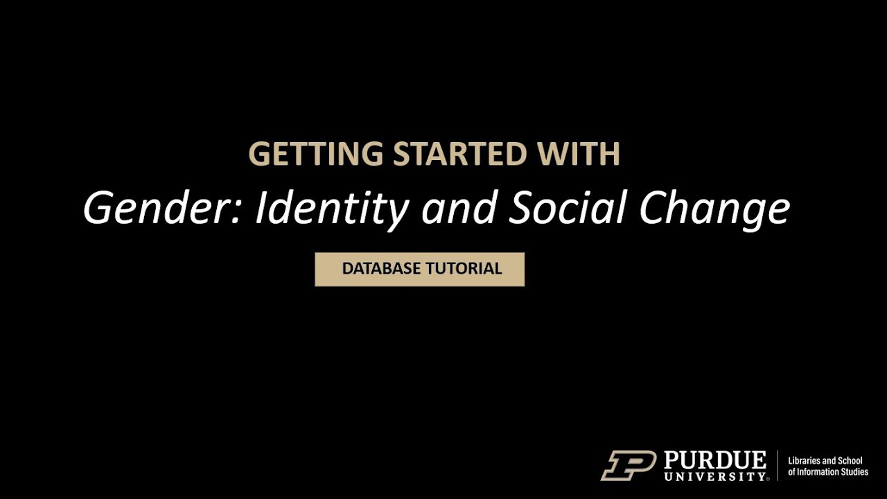 Gender: Identity and Social Change - HSSEB Featured Database