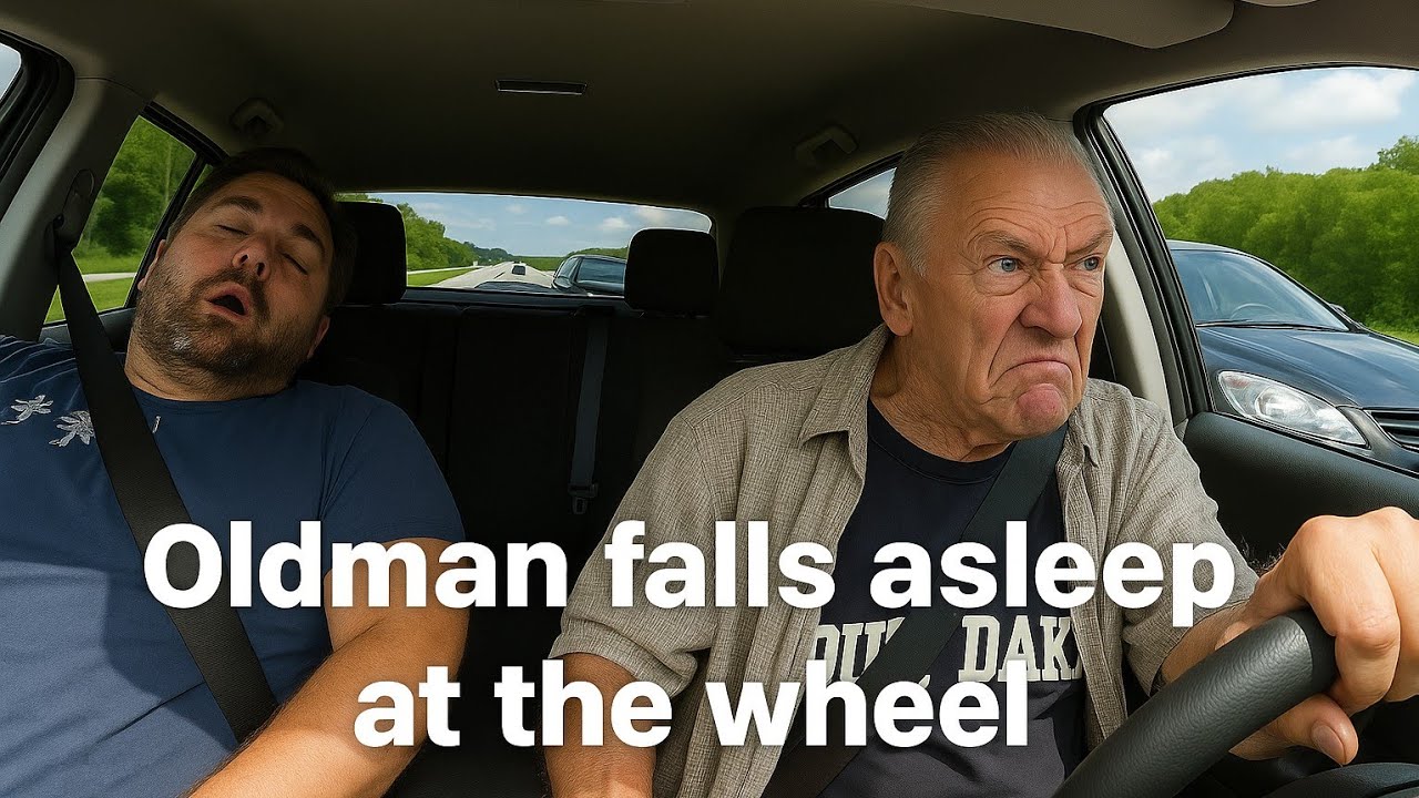 OLDMAN FALLS ASLEEP at the wheel 😤