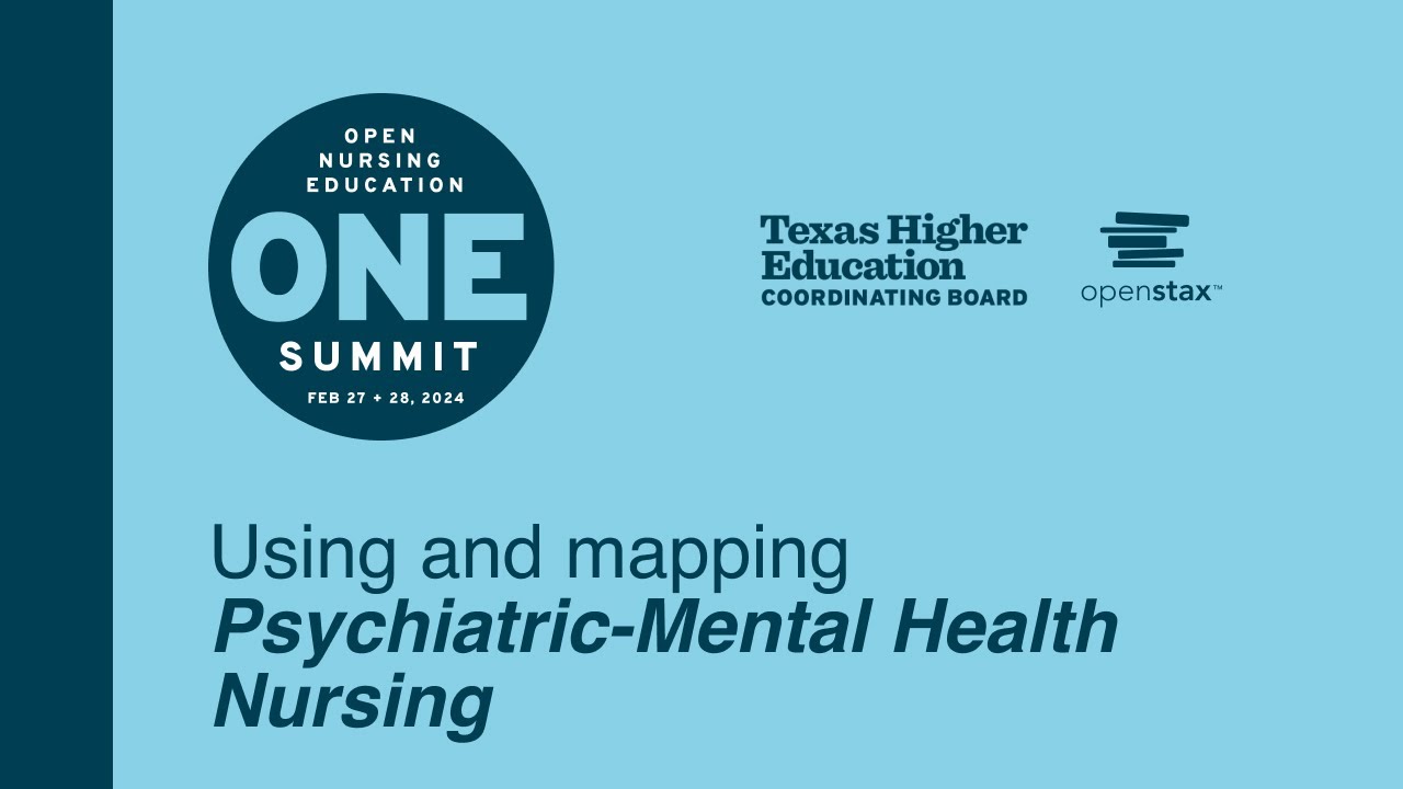 Using and mapping Psychiatric-Mental Health Nursing, a free nursing textbook