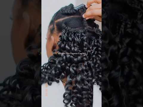 😱 Express Crochet Braids: GOGO CURL: The QUICKEST Method Ever! #shorts #hairstyles