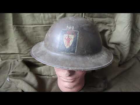 World War One U.S. 26th Division 101st Infantry Regiment Helmet