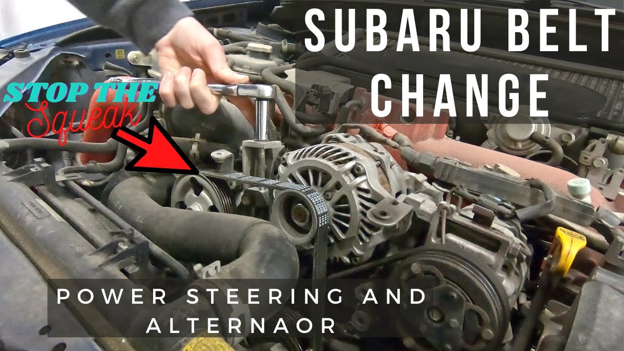 Subaru Alternator and Power Steering Belt Change