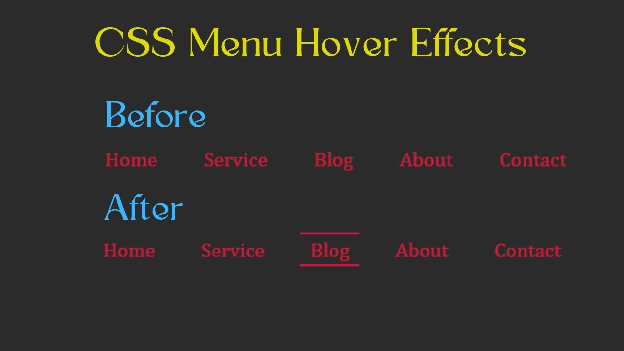 CSS Menu Hover Effects #javascript #frontend #animation #loader #loading #htmlcss #css #website