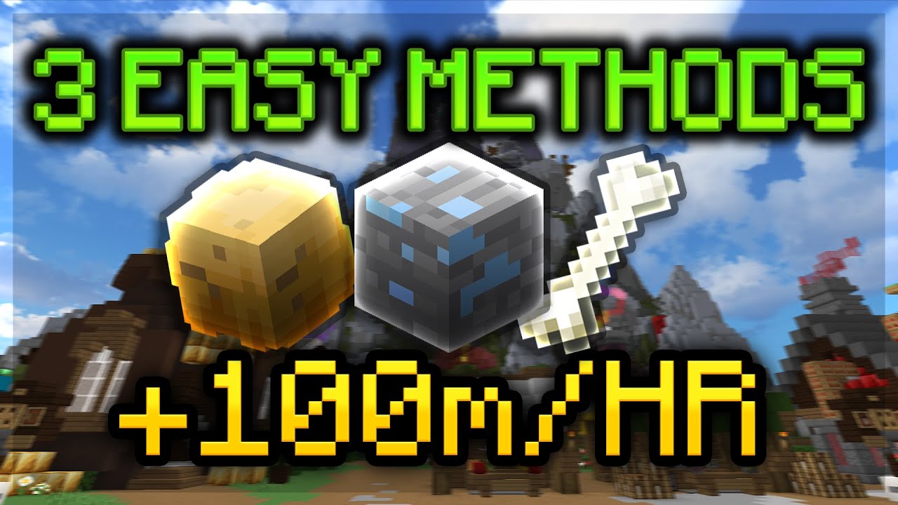 3 INSANELY EASY Money Making Methods - Hypixel Skyblock Guide (GET RICH EARLY GAME)