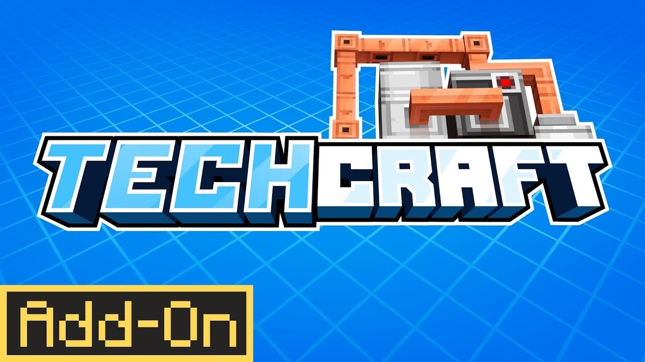 TECHCRAFT ADDON: MACHINES and TECHNOLOGY Added to Minecraft Bedrock Survival