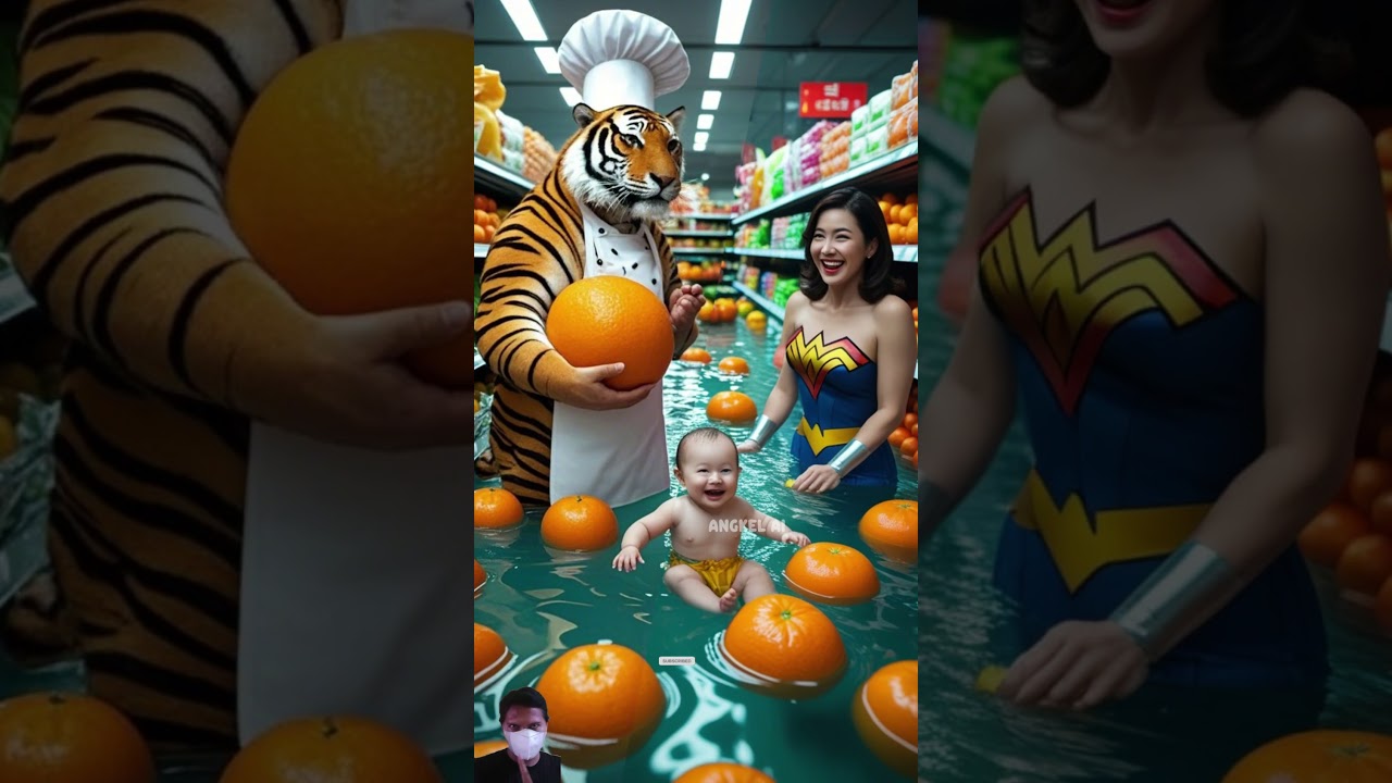 ❤️ Evolution of Baby : Man Muscle Evolution Tiger 🥰 Angkel AI ✅ #family #tiger #beautiful