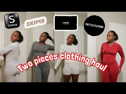 TWO PIECES TRY ON CLOTHING HUAL | shein, plt, skims , iamgia || #trending #clothinghaul #explore