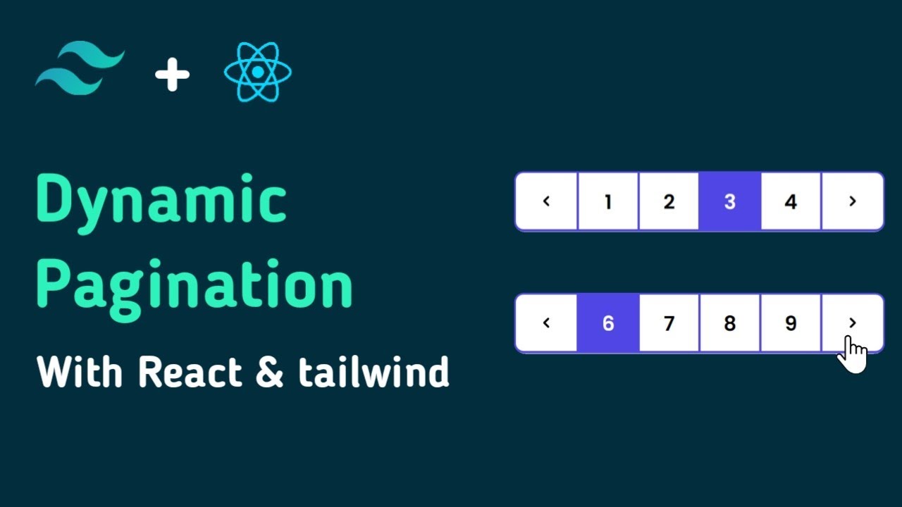 React js and tailwind css with pagination