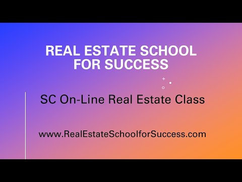 South Carolin On-line Real Estate Course