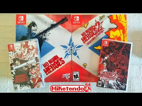 No More Heroes 1 & 2 Collector's Editions Unboxing - Limited Run Games (Nintendo Switch)