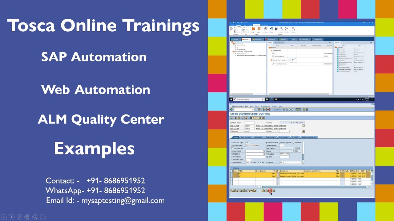 SAP Testing DEMO and SAP Automation Demo